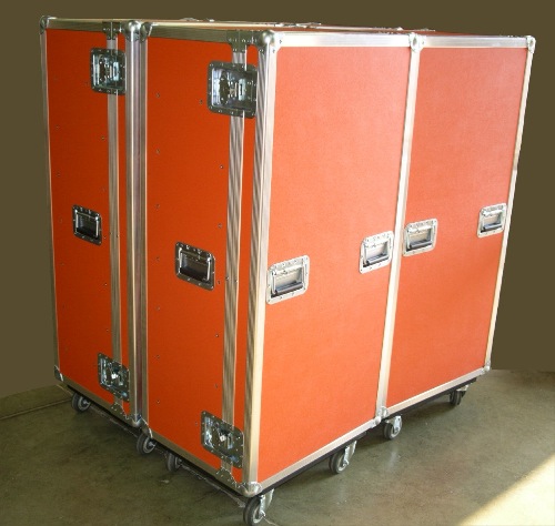 Front Loading shipping cases.